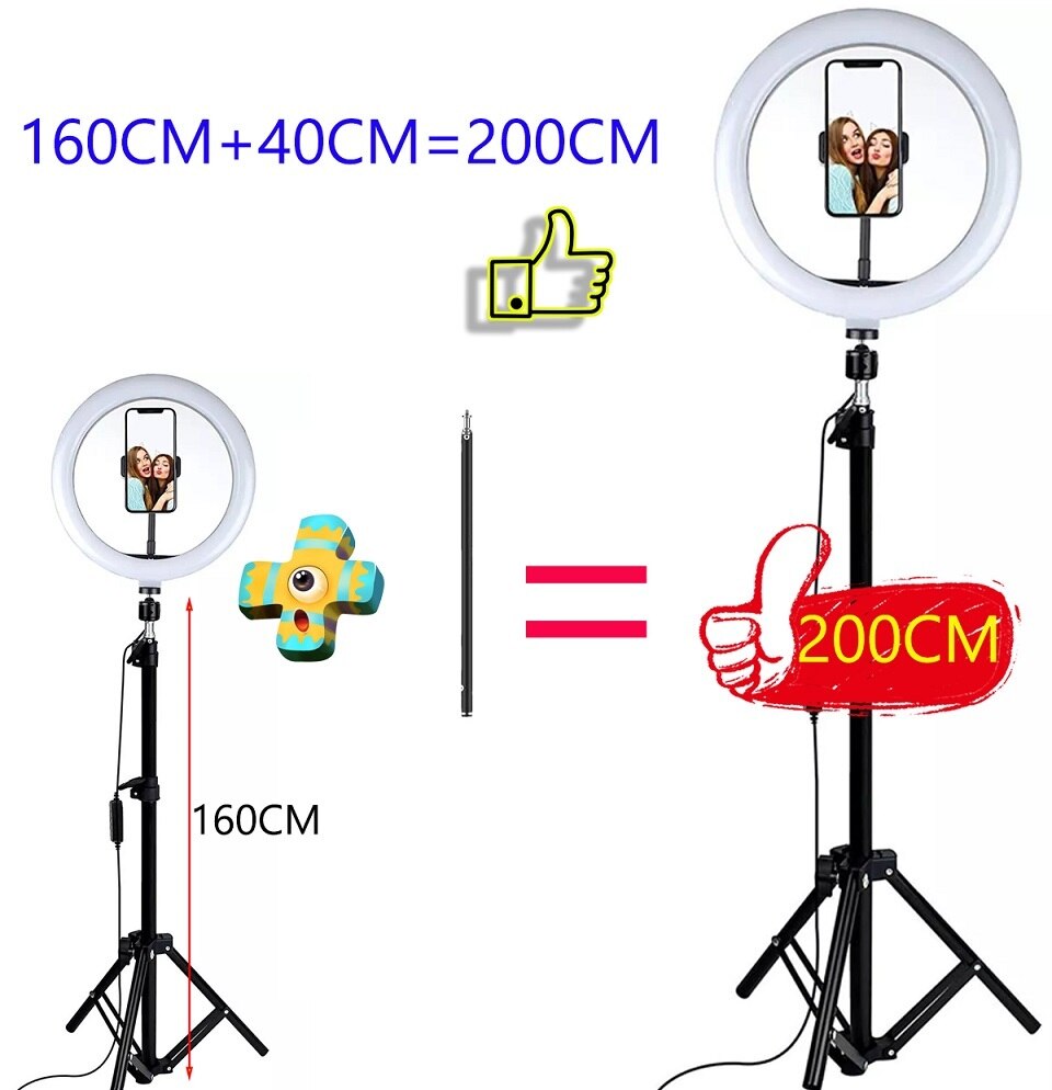 Selfie Ring Light Rgb Fill Led Ringlight Selfie Lamp Photography