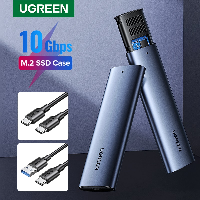 UGREEN M2 SSD Case NVME Enclosure M.2 to USB Type C 3.1 SSD Adapter ... UGREEN M2 SSD Case NVME Enclosure M.2 to USB Type C 3.1 SSD Adapter ...