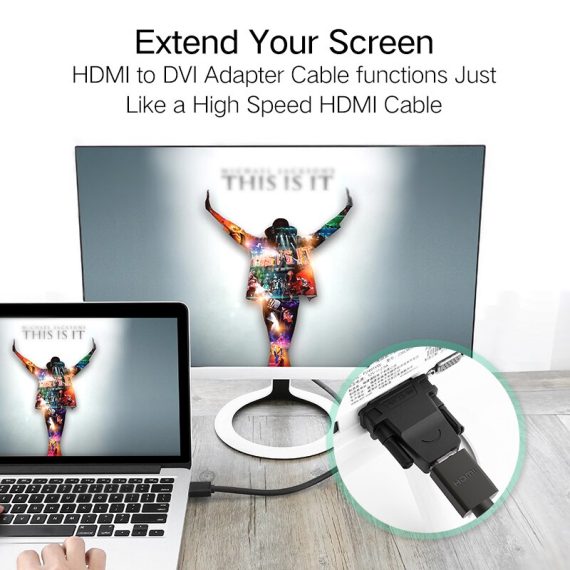 Ugreen Dvi To Hdmi Adapter Bidirectional Dvi D 24 1 Male To Hdmi Female