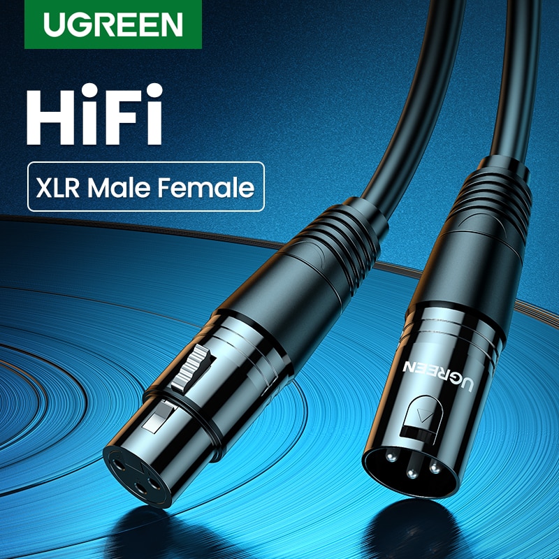 UGREEN XLR to XLR Mic Audio Cable Male to Female Microphone Extension ... UGREEN XLR to XLR Mic Audio Cable Male to Female Microphone Extension ...